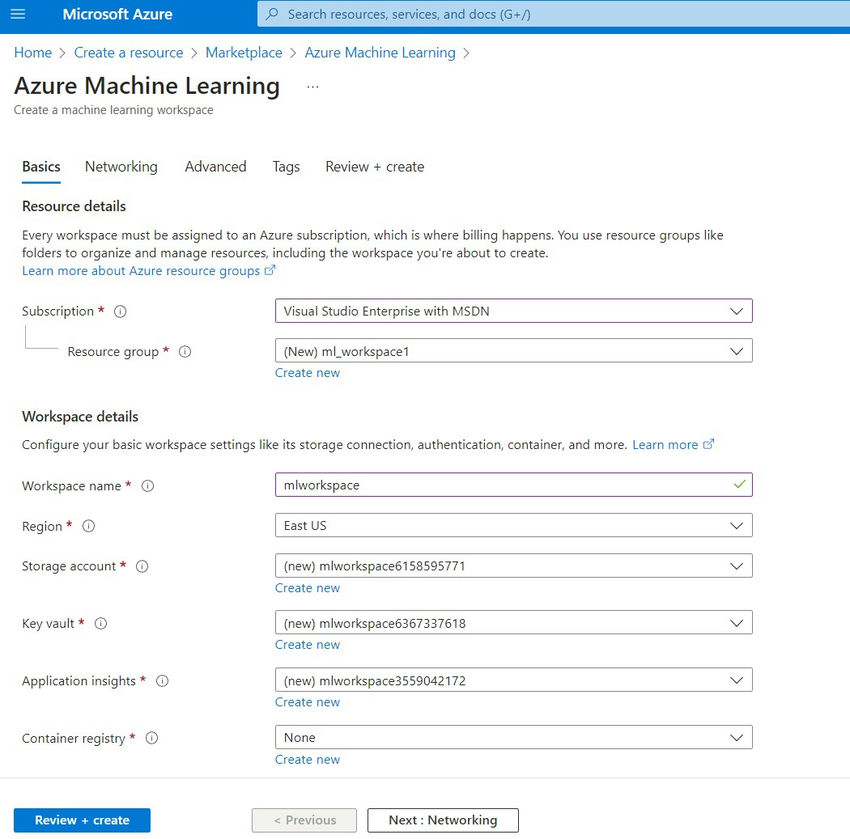 Azure Machine Learning Workspace Review